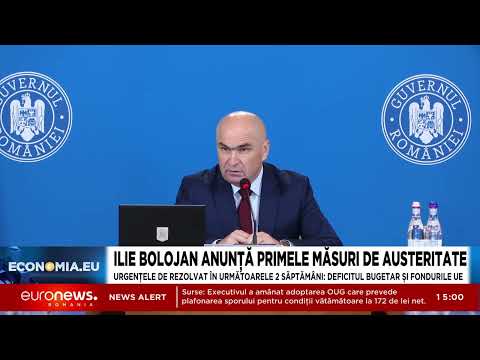 Ilie Bolojan anunță primele măsuri de austeritate