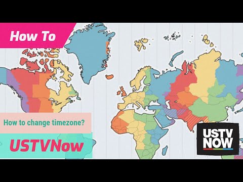 How to change time zone in USTVNow?