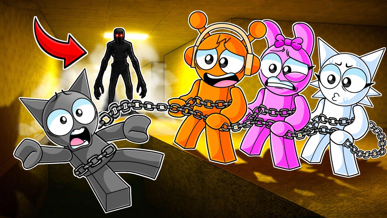 Sprunkis Are Chained Together In BACKROOMS