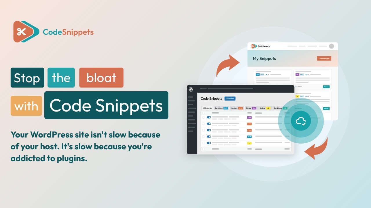 How to Stop WordPress Plugin Bloat with Code Snippets Pro