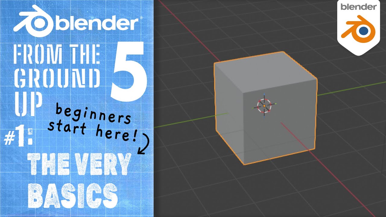 #1: The Very Basics : Blender 5 From the Ground Up