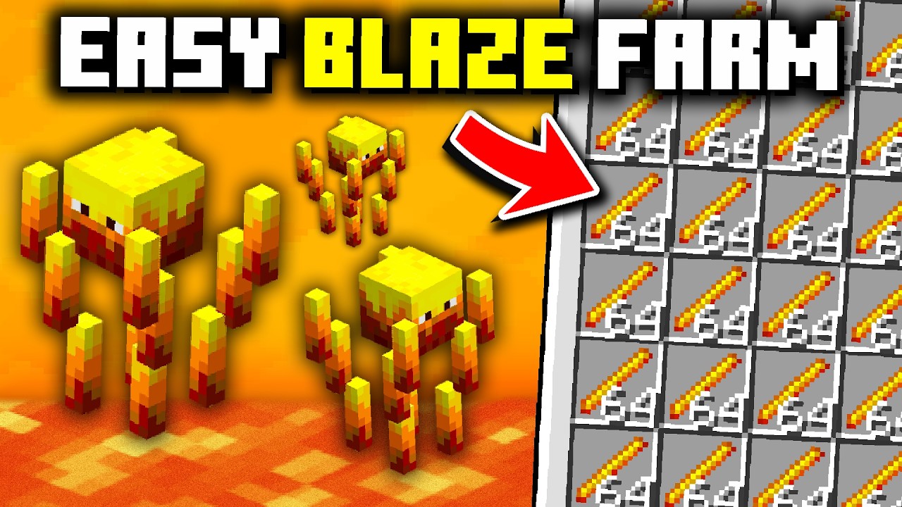 Minecraft EASY BLAZE FARM (1000+ blaze rods per hour) 1.21.10+ Tutorial