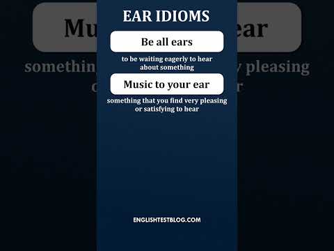 π Ear idioms