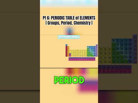 Part 6: Excellent at the Periodic Table of Elements | Groups, Period, Chemistry |