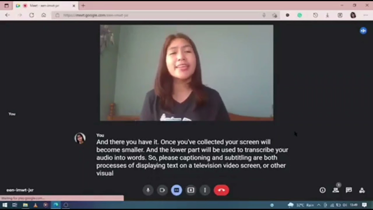 Google Meet Closed Captioning (Tutorial)