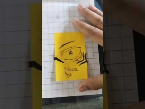 Sukuna Eyes on Sticky Note #anime #sketch #sukuna #eyes #jjk #sketchings