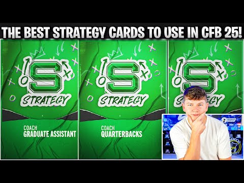 THE BEST STRATEGY CARDS TO USE IN CFB 25 ULTIMATE TEAM! GET BOOSTS FOR YOUR TEAM!