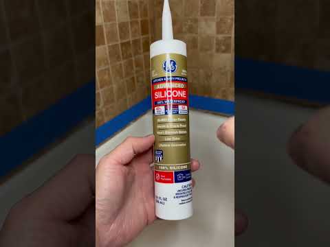How To Caulk Between Bathroom Shower Pan And Tile! DIY #shorts
