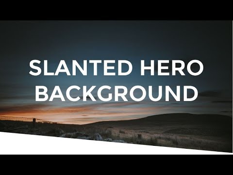 Slanted Hero Background Using CSS | Clip-path polygon