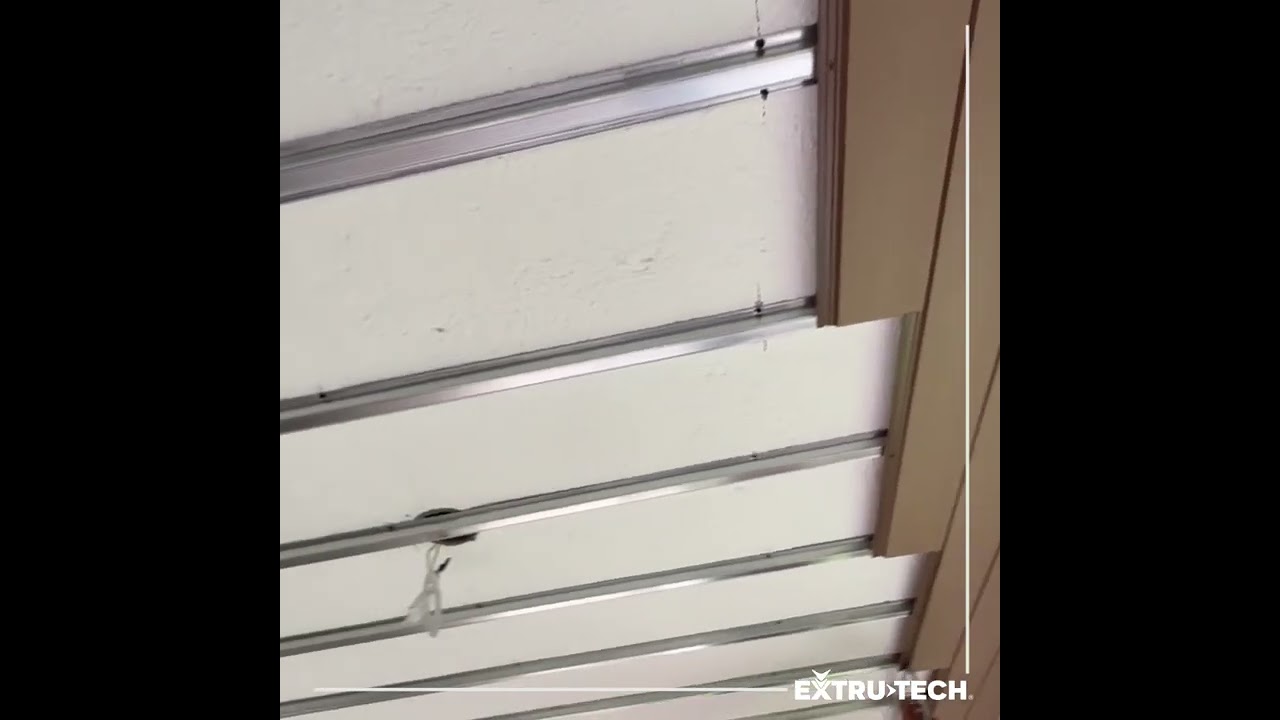 Instalación Plafón de WPC Extrutech para muros y techos (video corto)