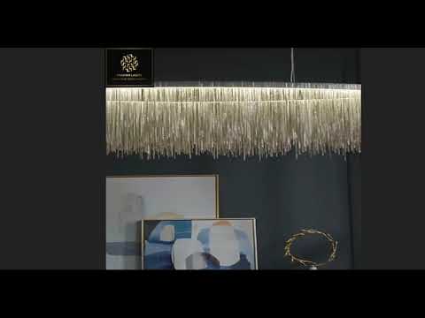 Fandom Lights 1200MM Long Aluminium Chain Chandelier Ceiling Lights
