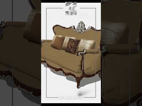 Luxury Sofa 3 Seater - Sketchup Model free download