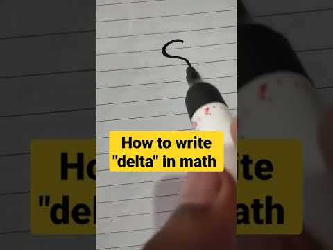 how to write Delta in math #shorts #mathematics #mathematician #algebra #viral #delta #iit #jee
