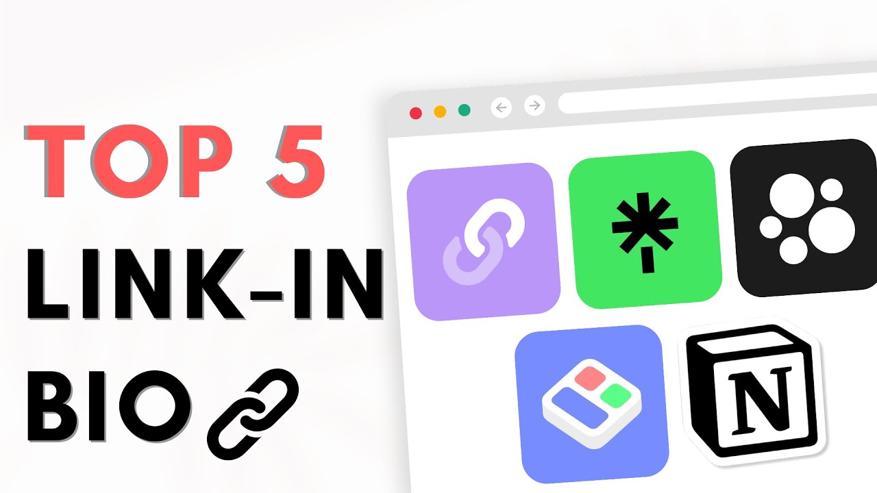 5 BEST Link In Bio Website Tools! | Lnk.bio, Linktree, Bento.me, Beacons.ai, Notion
