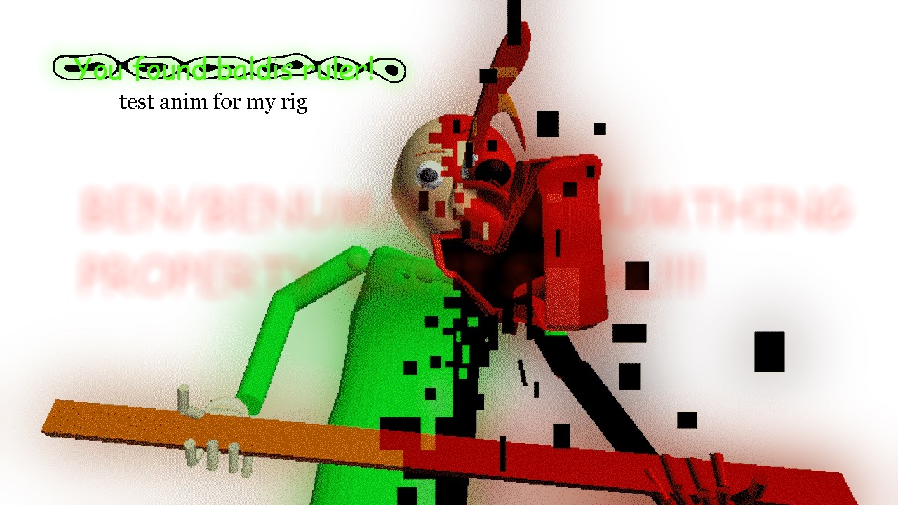 you found baldis ruuleer!!1!1 (Test Animation)