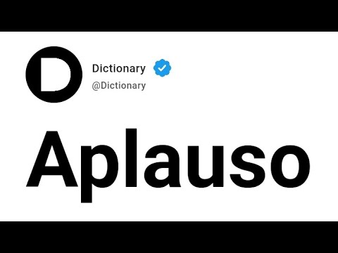 Aplauso Meaning In English