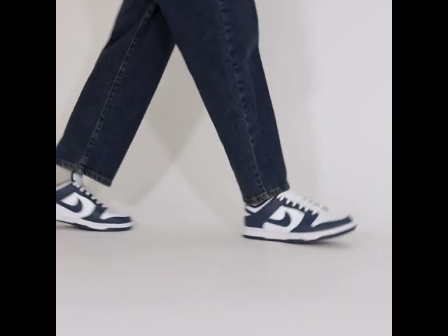 NIKE DUNK LOW VALERIAN BLUE BLEU/BLANC - SNEAKERS HOMME - LACETS ...