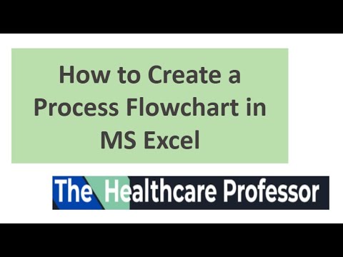 How to create a process flowchart in MS Excel