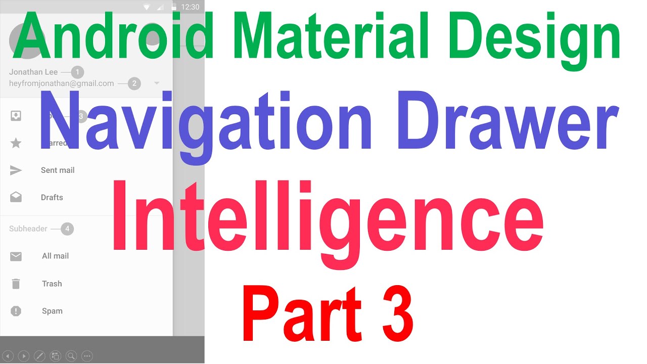 220 Android Navigation Drawer Tutorial Part 3 |