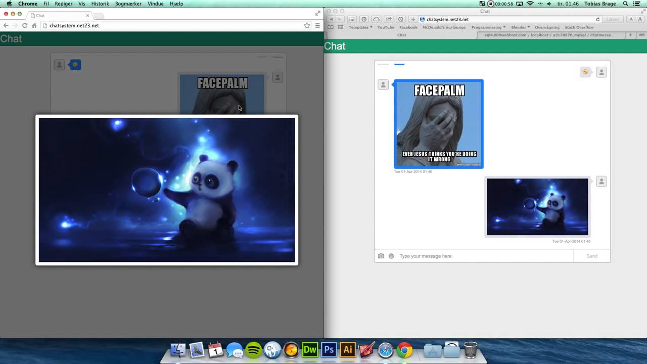 PHP and Javascript Real Time Chat
