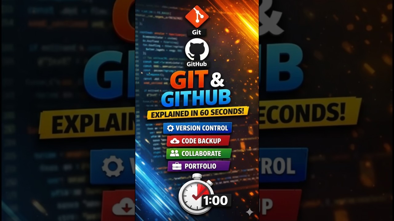 Git & GitHub in 60 Seconds 🚀