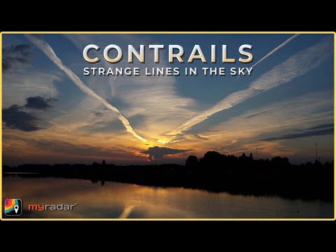 What are those strange lines in the sky?