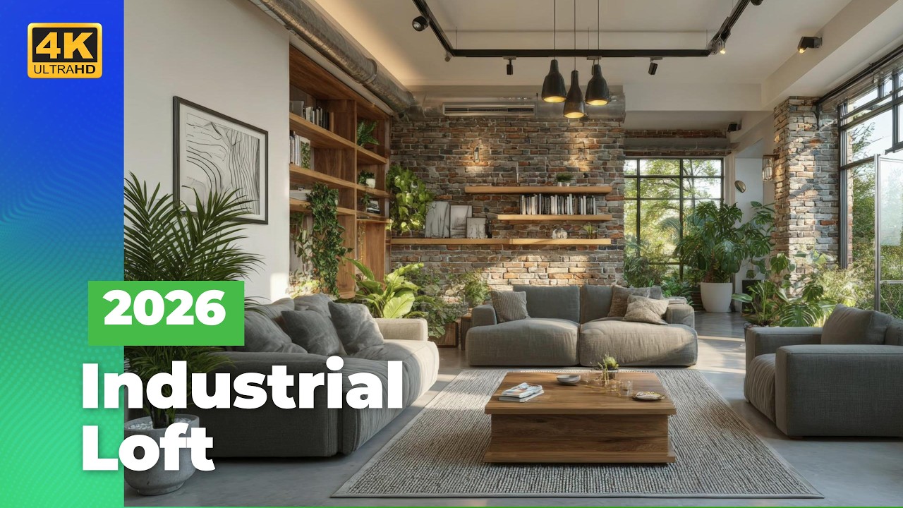 Charming Small Modern Industrial Loft 2026 | Elegant & Creative House Design for Compact Spaces