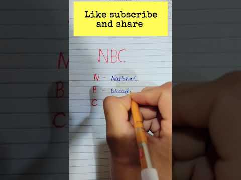 Full form of NBC#viral #speaking #vocabulary #words #new #learn #english with vahi