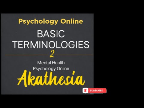 Akathesia Urdu, Hindi Explanation | Mental Health Terminologies | APA