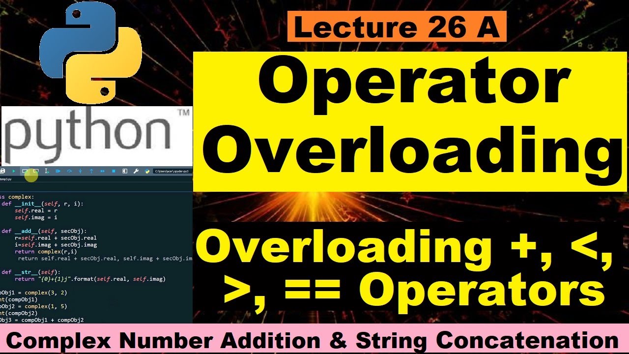 Python operators overloading | Python object oriented programming tutorial #operatoroverloading