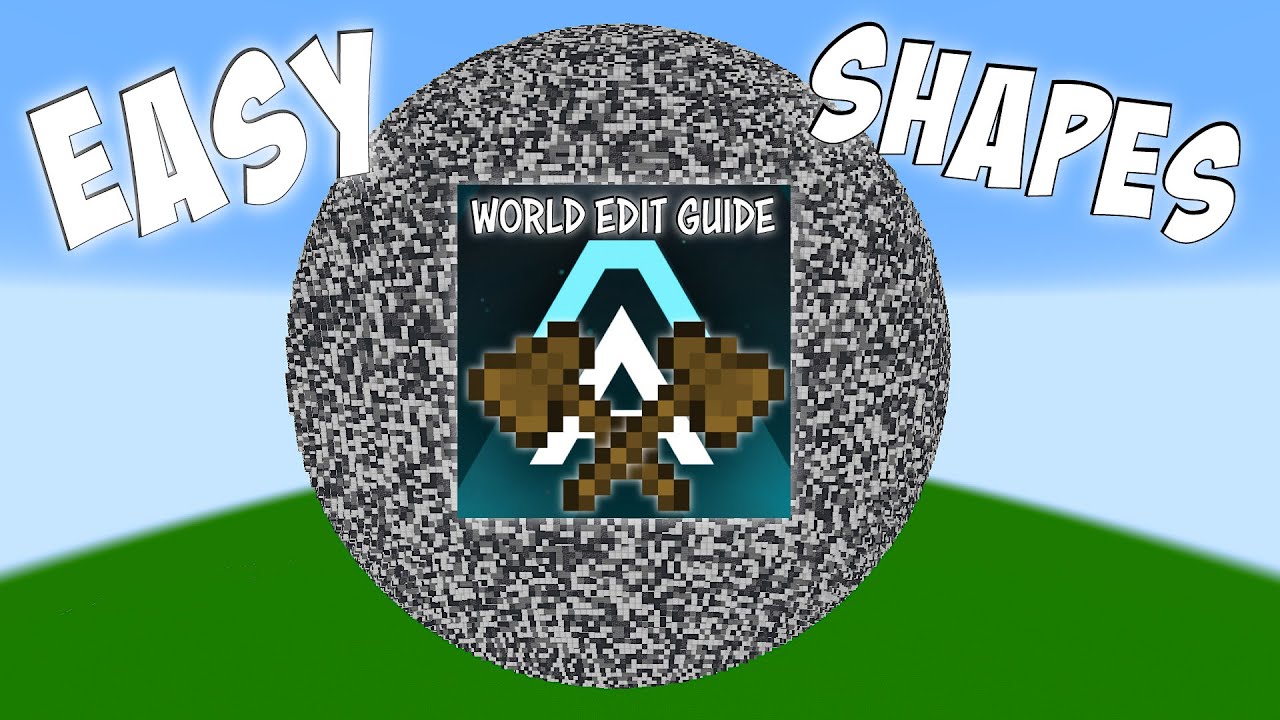 World Edit Guide Tutorial | How to create Shapes in Minecraft WorldEdit