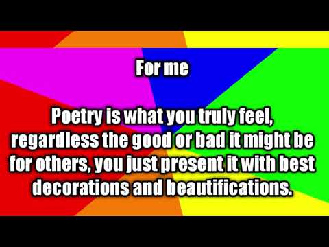 What is Poetry | Poetry in English Literature| Definition of Poetry.