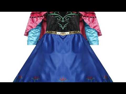 Frozen Anna Princess Long Dress Adults Snow Queen Elsa Cosplay Costume Fairy Tale Party Dresses for