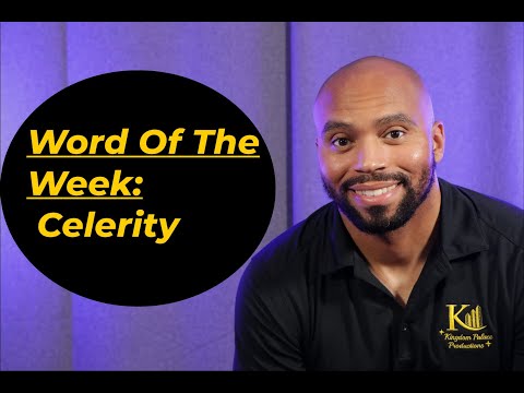 How To Pronounce Celerity - Isaiah Little