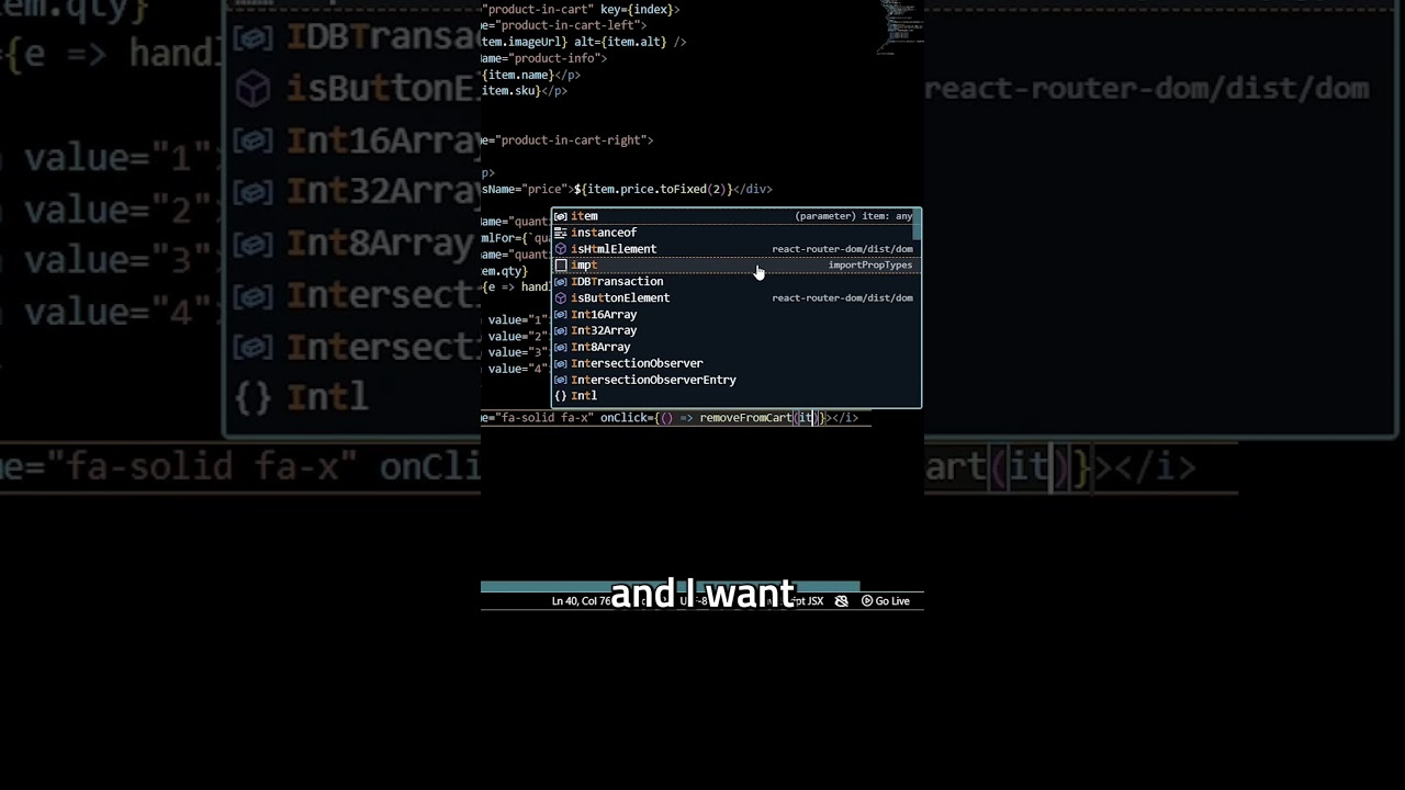 How to Add Remove Button to Cart Items in React JS | Beginner Tutorial