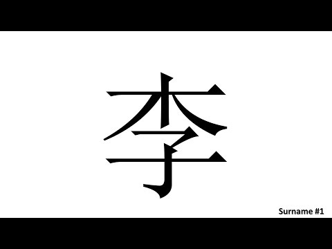 Most Common Chinese Surnames (1 - 10)