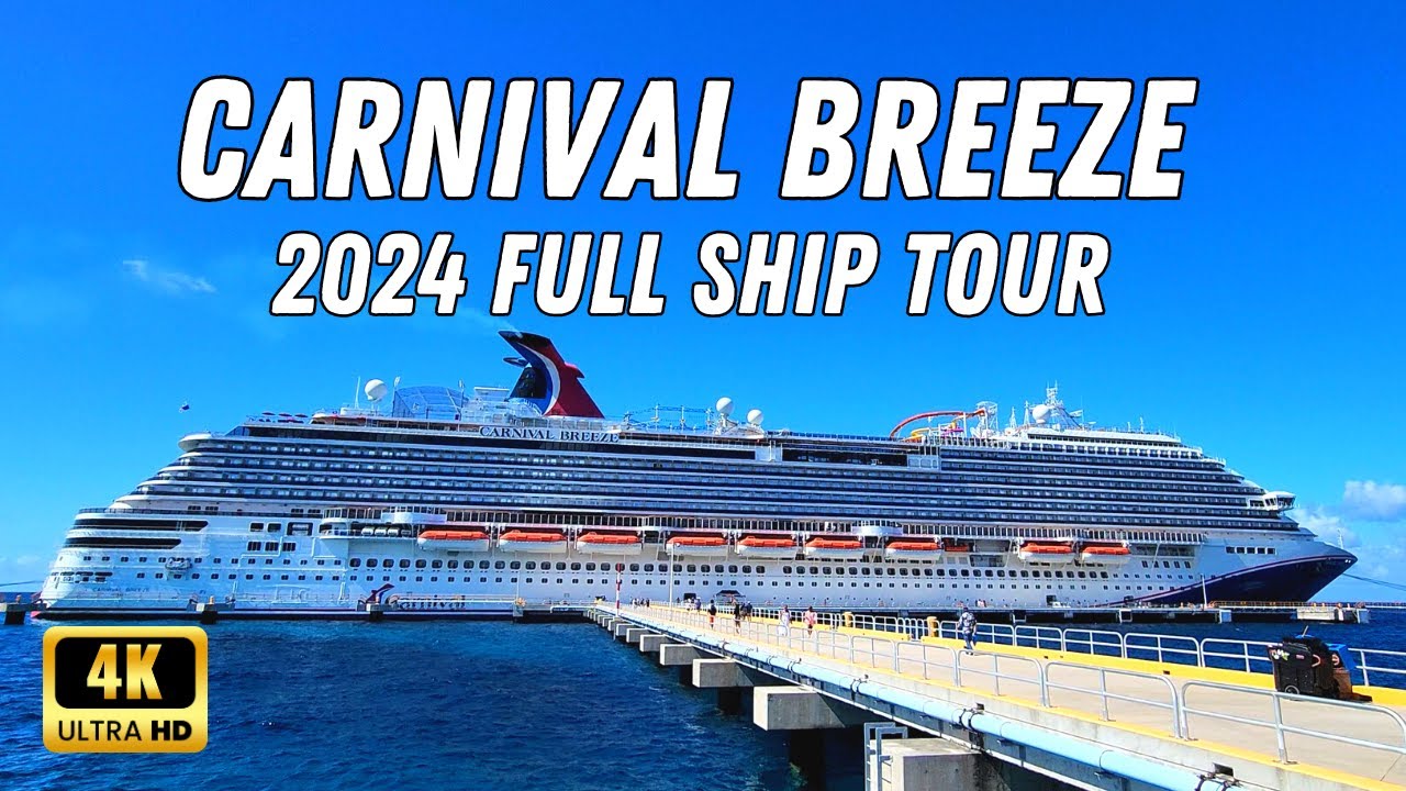 Carnival Breeze Cruise Ship Tour 2024 - Full Walking Tour Deck by Deck 🚢 🛳 😍