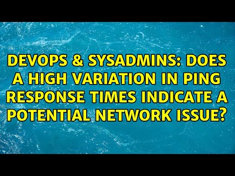 Does a High Variation in Ping Response Times Indicate a Potential Network Issue?