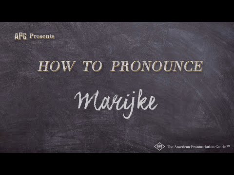 How to Pronounce Marijke (Real Life Examples!)