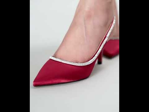 JULIE Heels In Fuschsia Red Color | JULKÉ