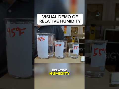 This is why relative humidity is not a good indicator of the absolute humidity or moisture in air