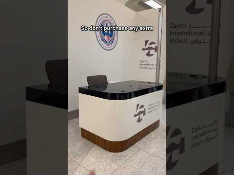 ONLY MIDDLE EAST AIRPORT WITH U.S. PRECLEARANCE! TRAVEL TIPS ZAYED INTERNATIONAL ABU DHABI #travel