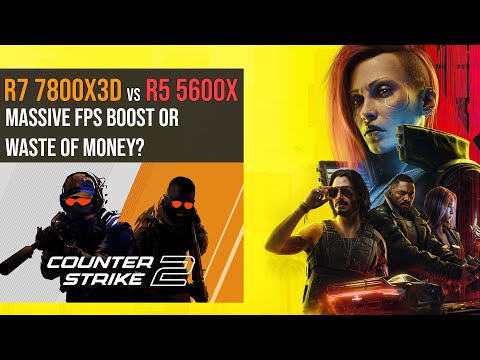 R7 7800X3D vs R5 5600X | Tested with RX 7700 XT in 8 Games