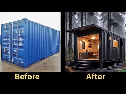 20ft Tiny Container House Design with Floor Plan | Tiny Homes