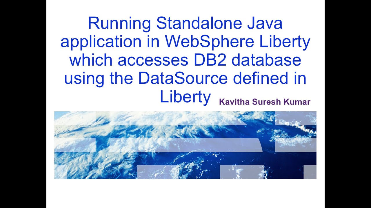Running standalone java application which access database defined in WebSphere Liberty