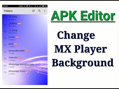 APK EDITOR PRO || CHANGE MX PLAYER BACKGROUND PHOTO || Code Editing || Layout Editing