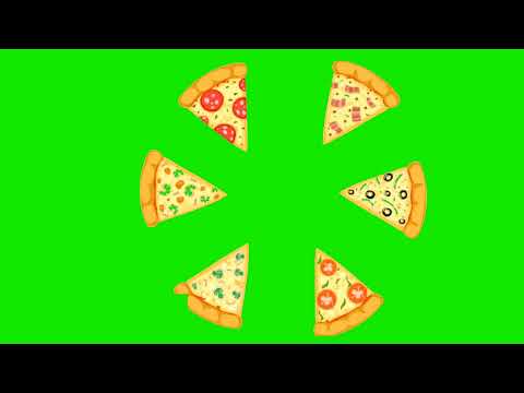 free animated dancing pizza pan cartoon green screen video copyright free to use