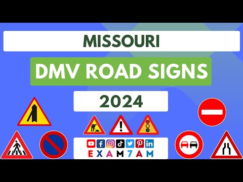 MISSOURI DMV ROAD SIGN WRITTEN TEST | LEARN ROAD SIGNS IN 2024 | PASS YOUR DMV WRITTEN EXAM