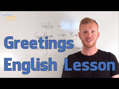 Greetings - English Functional Language Explanation (Elementary)