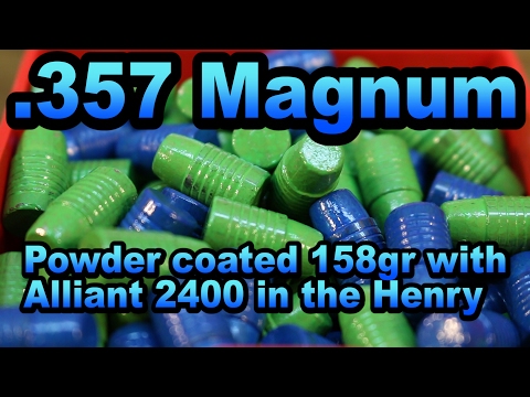.357 Magnum - Powder coated 158gr with Alliant 2400 for the Henry Big Boy